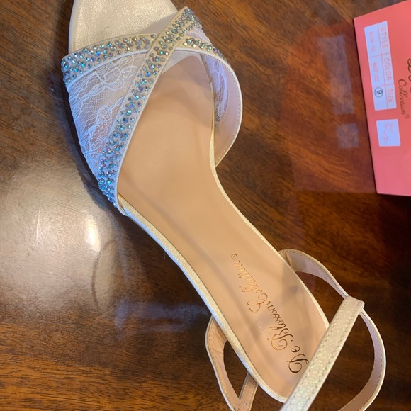 De Blossom Collection | Shoes | De Blossom White Lace Wedding Heels ...